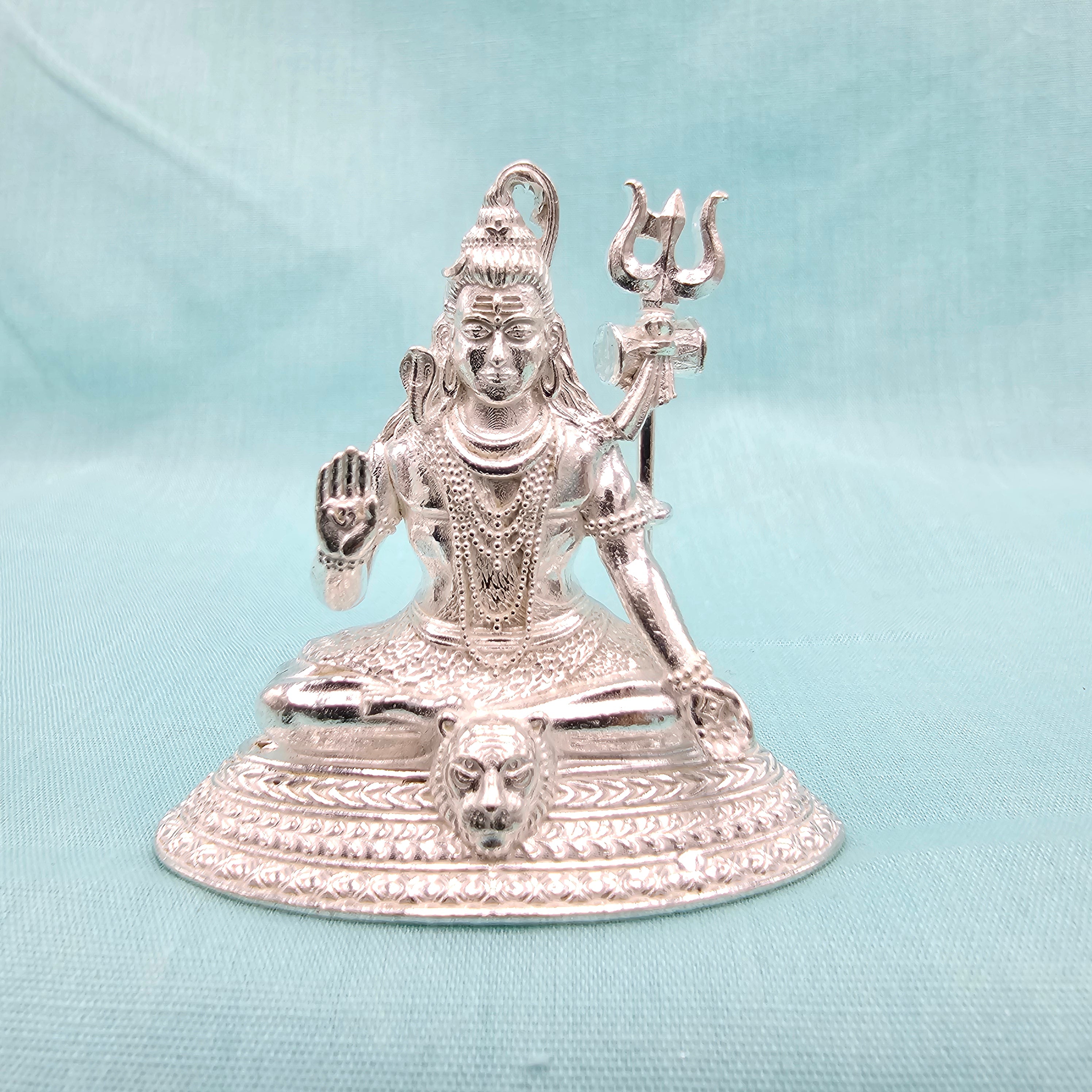 Silver Shiva idol – Nemali LLC