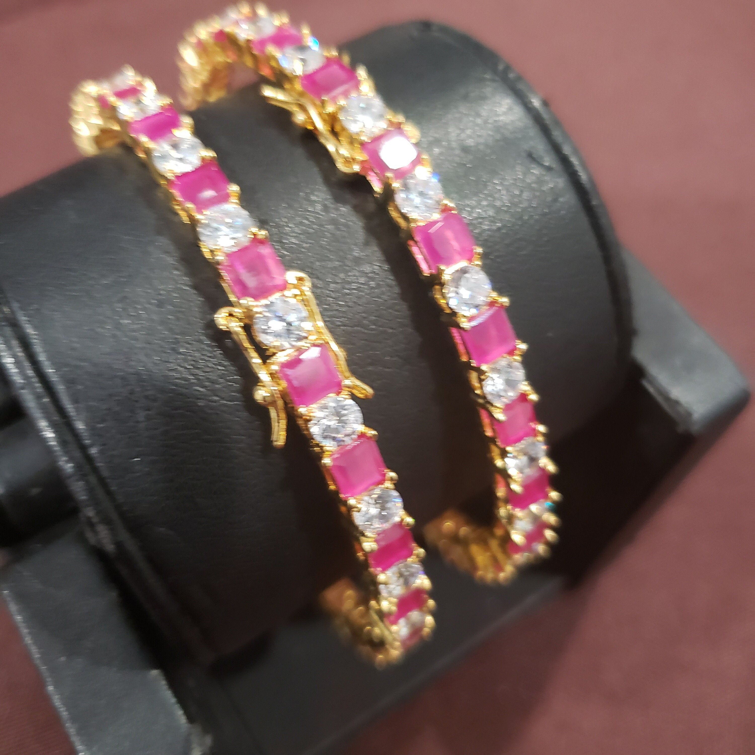 Ruby Indian Bangles – Nemali LLC