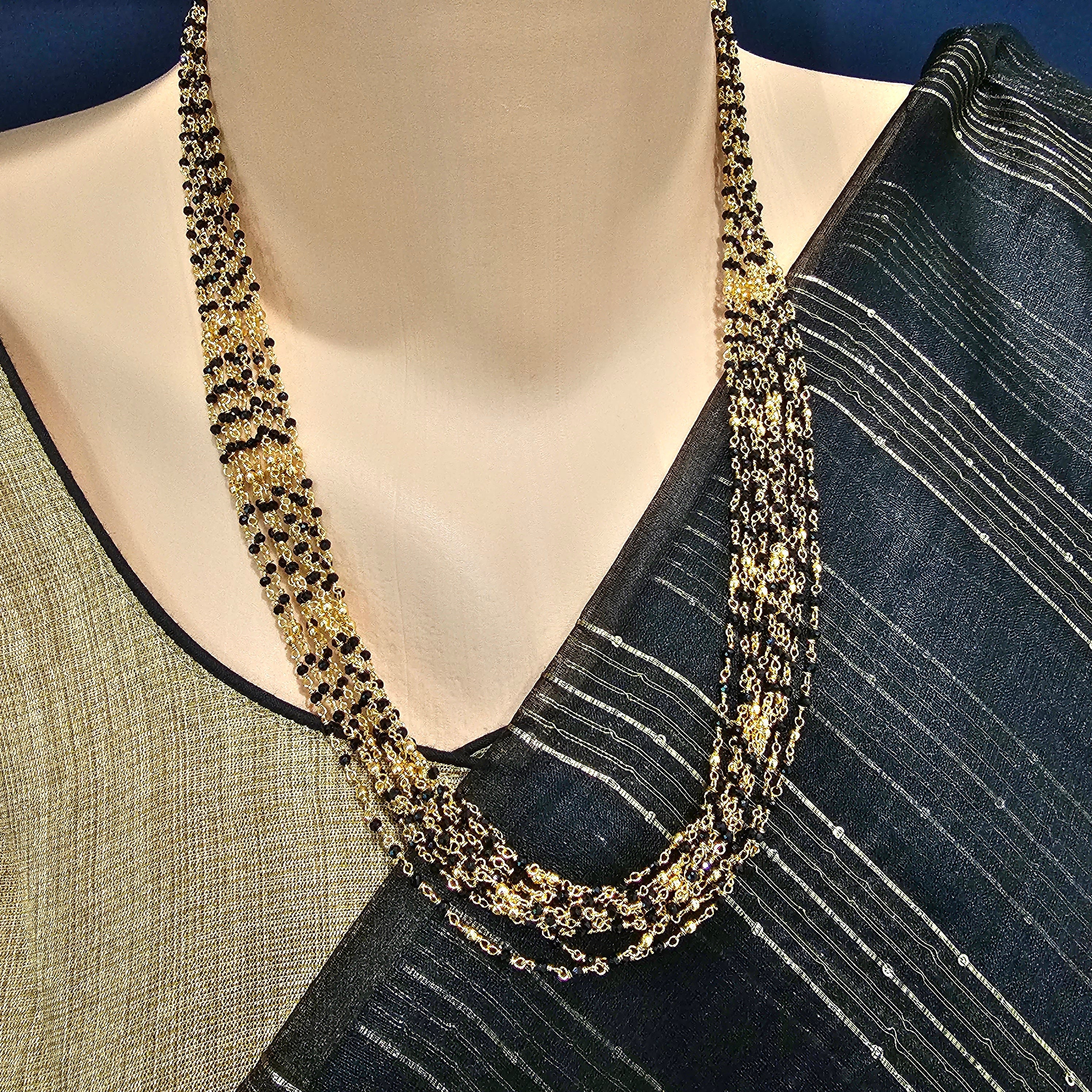 Black Beads necklace – Nemali LLC