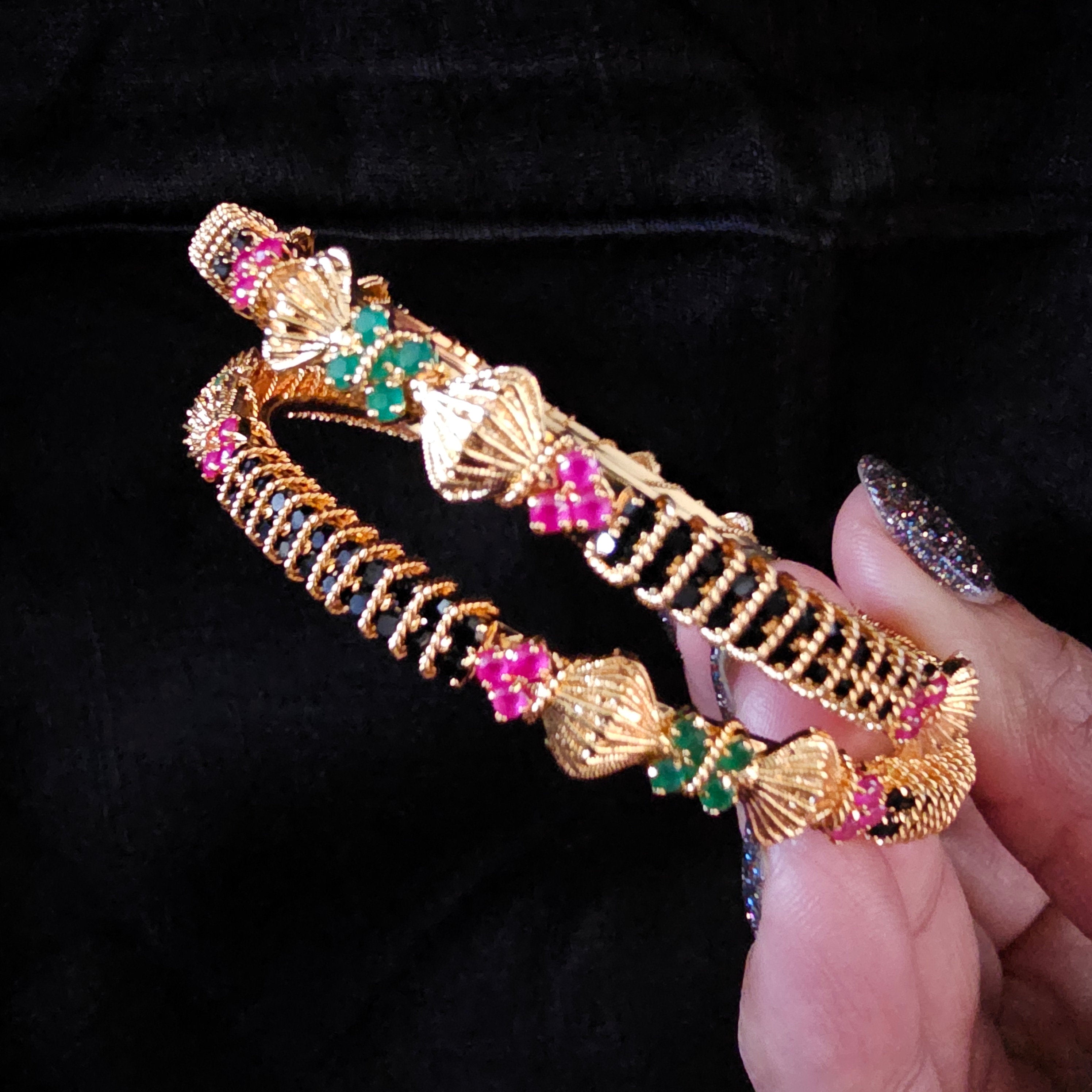 Black Bangles Set – Nemali LLC