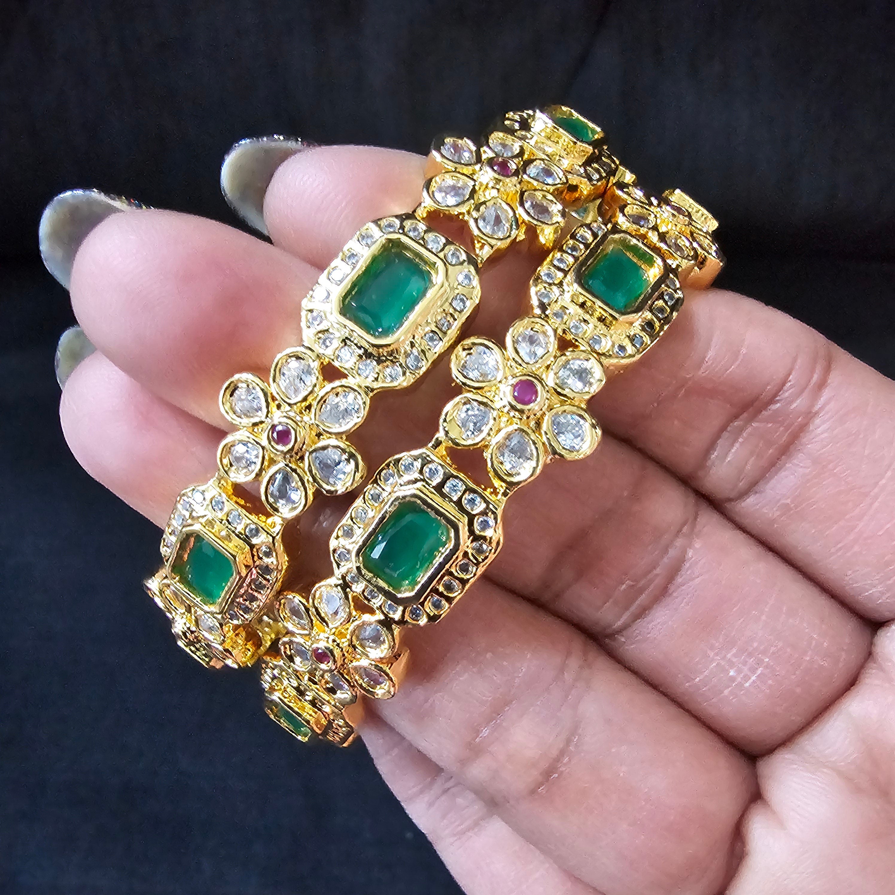 Green 2 Bangles set – Nemali LLC